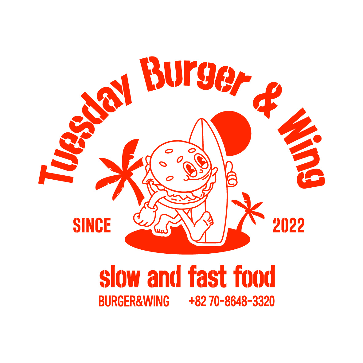 튜즈데이 버거 앤 윙 메뉴 - 셔틀 딜리버리